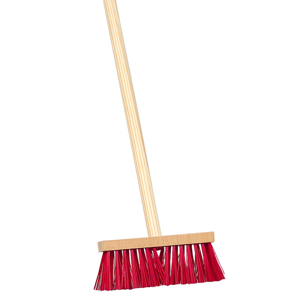 turk 39730 Besen für Kinder, Holz, mit roten Borsten, 200x60mm, rot (1 ...